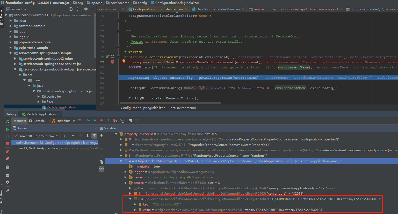 SpringBoot+CSE开发的微服务，通过配置文件获取配置有问题 · Issue #1501 · apache/servicecomb-java-chassis · GitHub