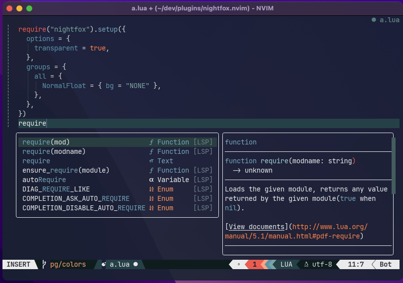 How to set/override hover background to transparent? · Issue #265 · EdenEast/nightfox.nvim · GitHub