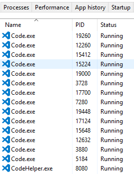 After the latest update multiple instances running chewing up system ...