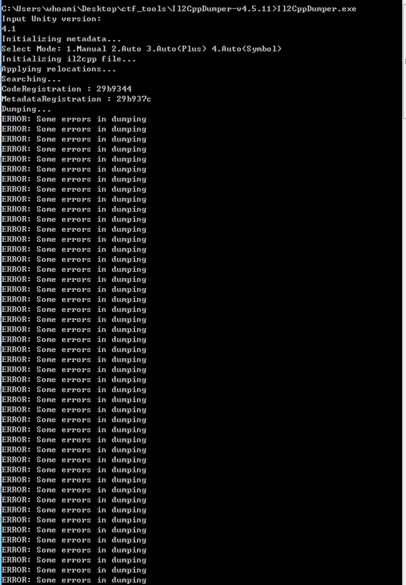 Can't Dump · Issue #156 · Perfare/Il2CppDumper · GitHub