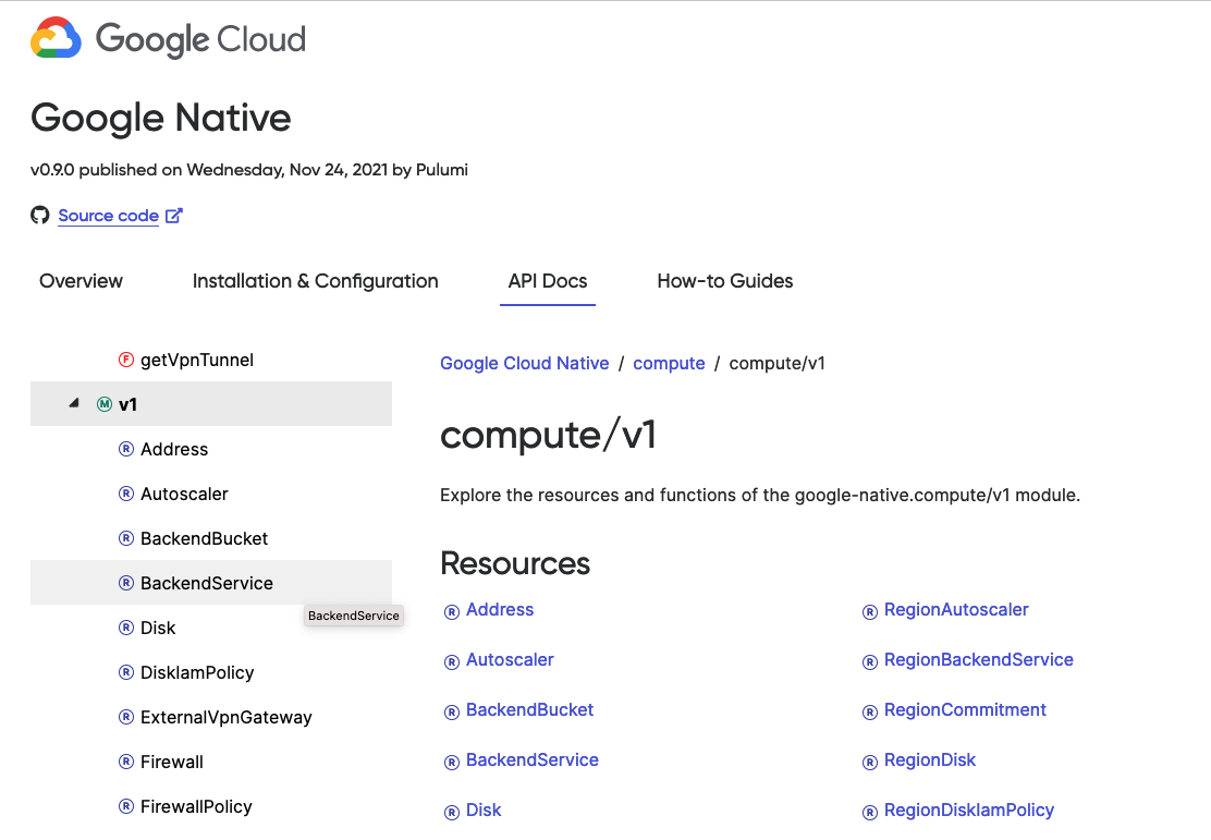 API Docs search shows non-existing resource · Issue #435 · pulumi/registry · GitHub