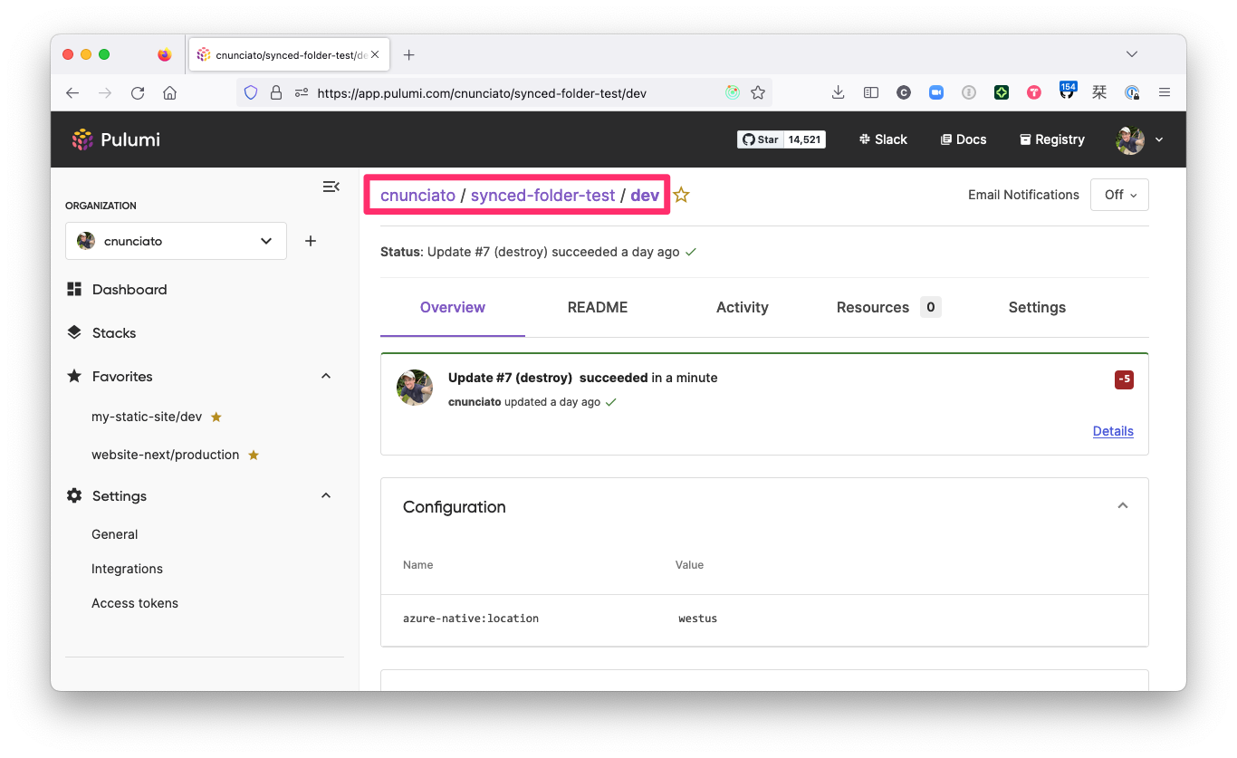 Make it easy to copy a fully qualified stack name from the breadcrumb · Issue #151 · pulumi ...