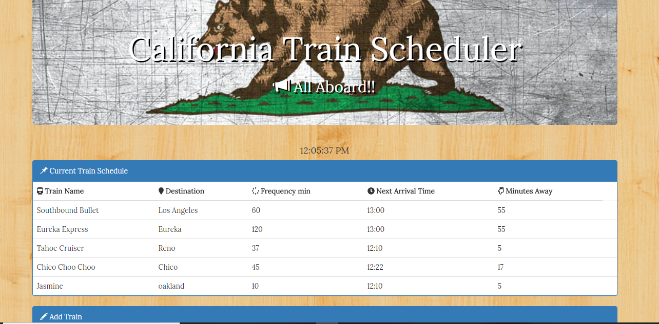 GitHub - josh432/Train-Scheduler