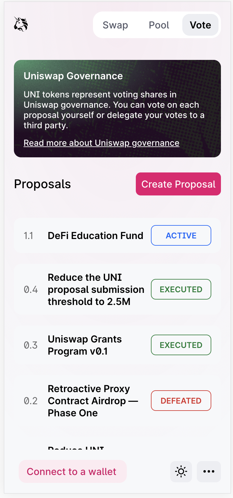 Proposal status layout bug · Issue #1904 · Uniswap/interface · GitHub
