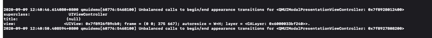 Unbalanced calls to begin/end appearance transitions · Issue #1089 · Tencent/QMUI_iOS · GitHub