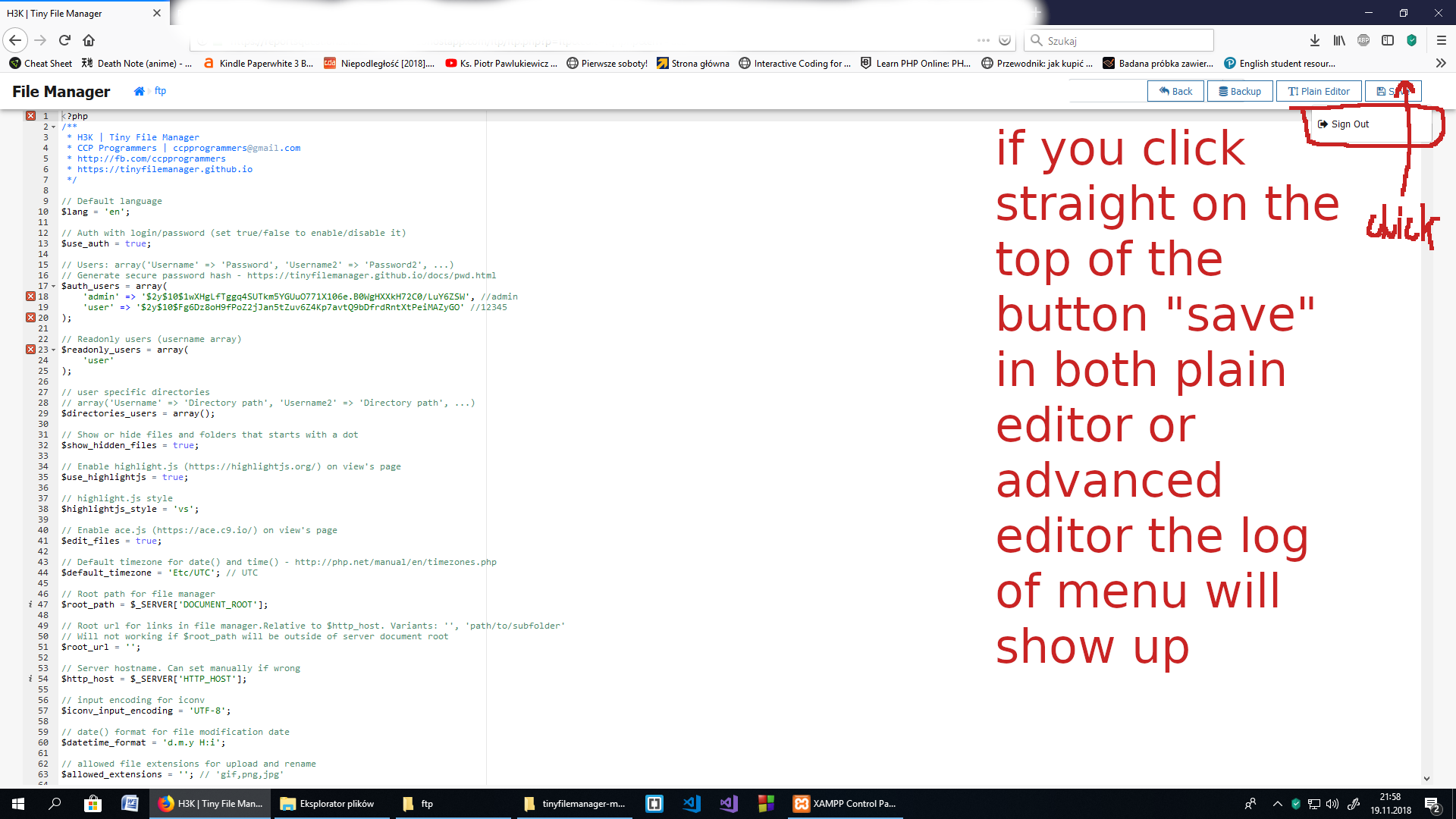 Some bugs about showing up log of button from nowhere and search box ...