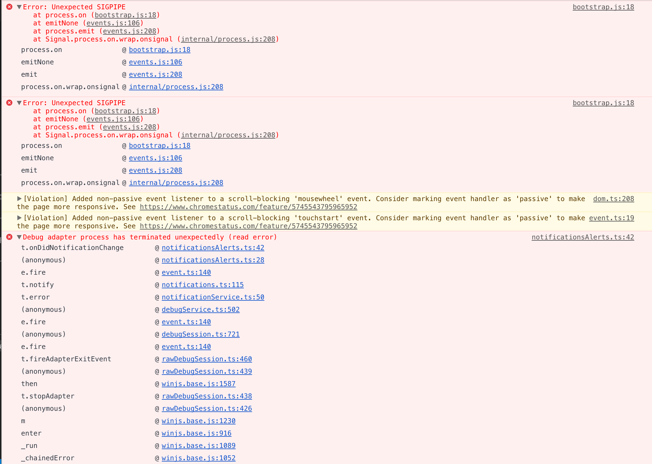 Debug adapter process has terminated unexpectedly (exit code: 1) · Issue #60327 · microsoft ...