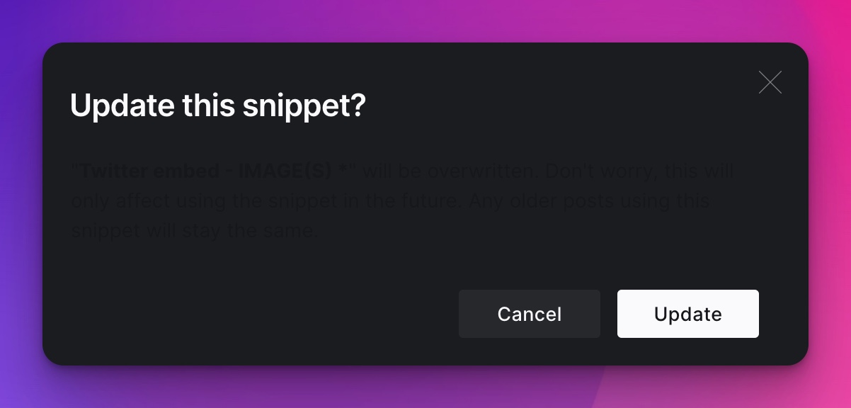 Regular text in dark mode modals have the wrong shade · Issue #18320 · TryGhost/Ghost · GitHub