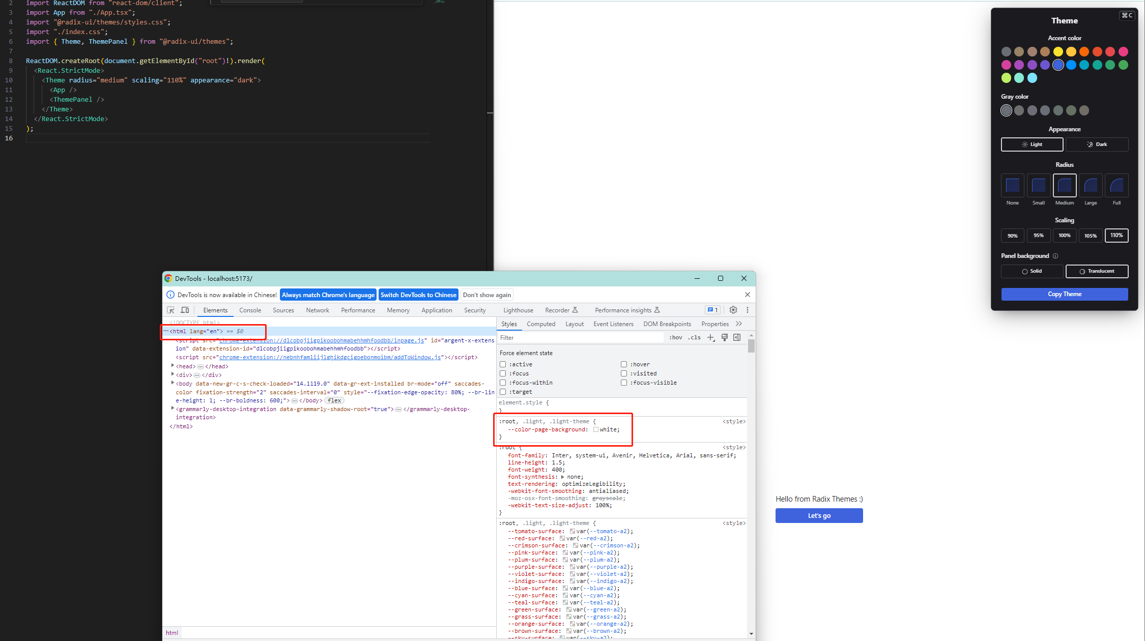 The dark theme has not worked properly. · Issue #22 · radix-ui/themes ... The dark theme has not worked properly. · Issue #22 · radix-ui/themes ...