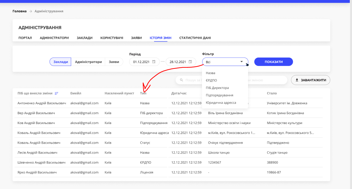 [Changes Log] - filter by changeType/fieldName · Issue #794 · ita ...