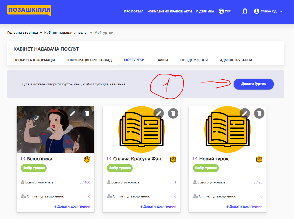 WorkShop isn't displayed in "Кабінет надавача послуг" after it's ...
