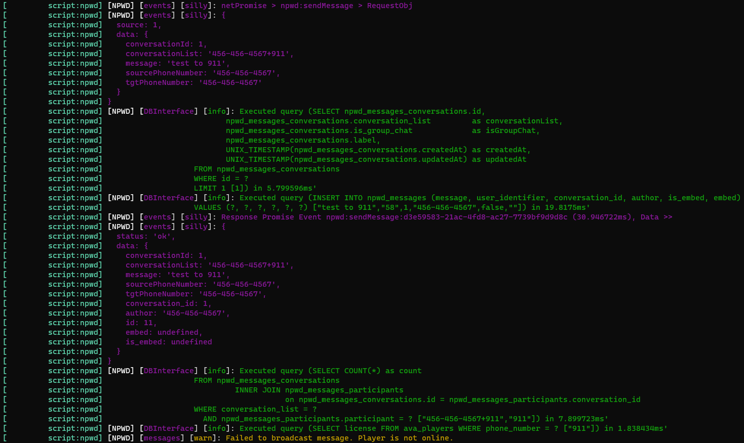 Bug: onMessage Export not working · Issue #677 · project-error/npwd · GitHub
