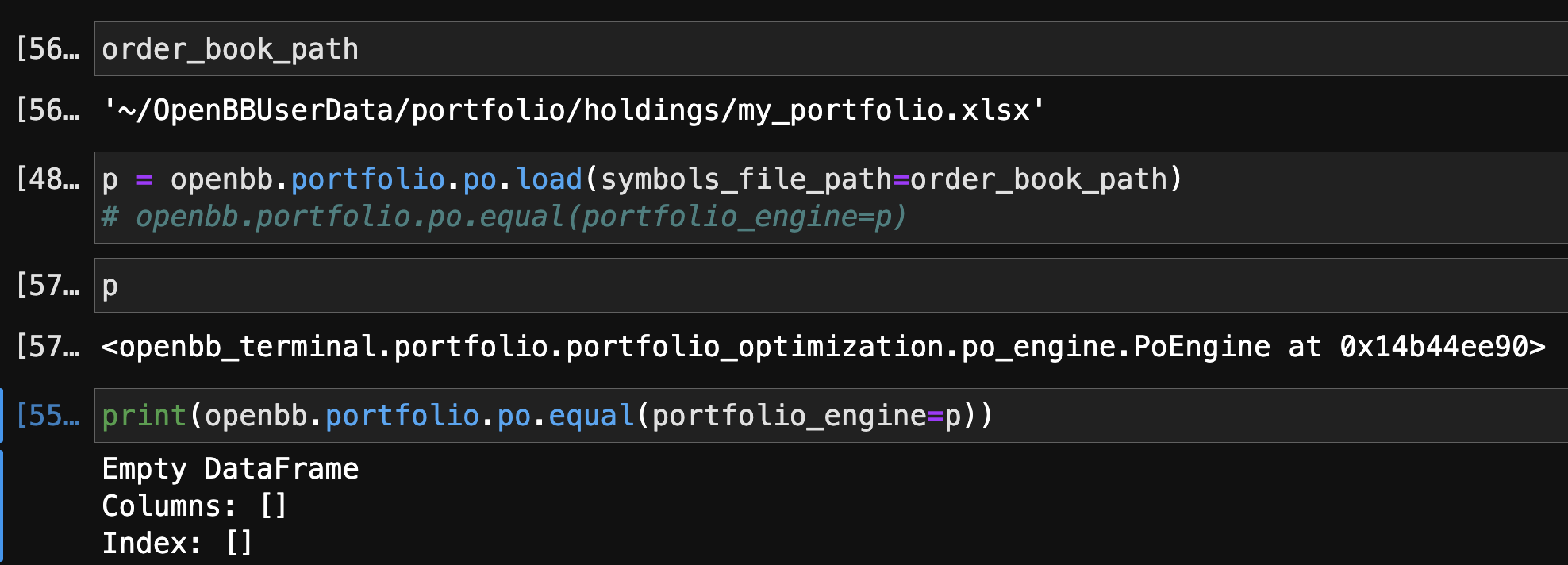 [IMPROVE] `portfolio` and `portfolio.po` functions should use the same portfolio object · Issue ...