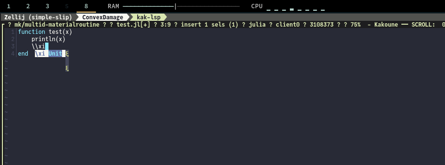 Julia unicodes · Issue #444 · kakoune-lsp/kakoune-lsp · GitHub