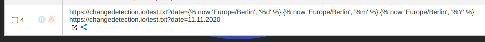 [feature] Dynamic URL with date · Issue #1052 · dgtlmoon/changedetection.io · GitHub