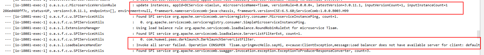 Load balancer does not have available server for client · Issue #1671 · apache/servicecomb-java ...