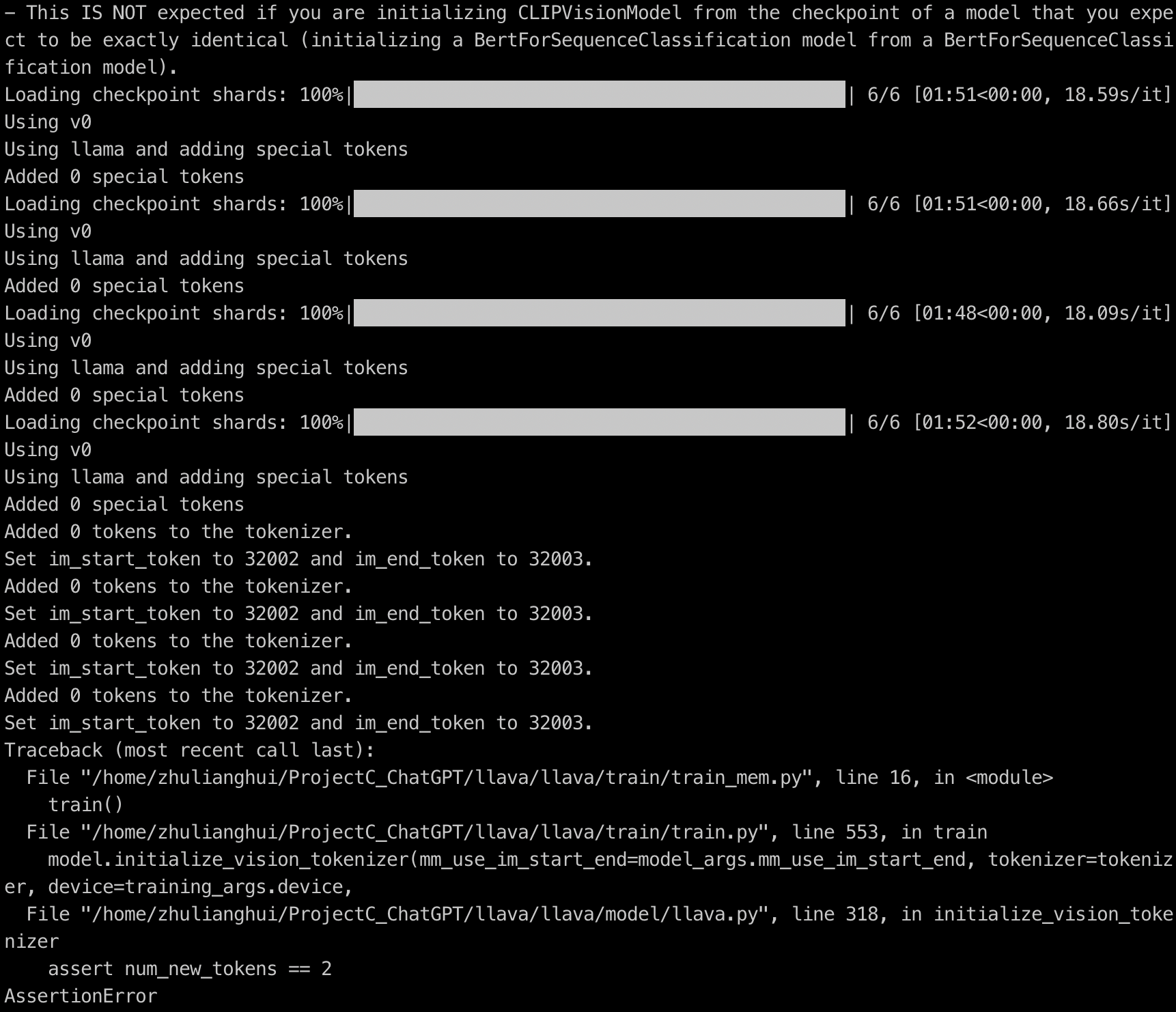 Finetune errors · Issue #83 · haotian-liu/LLaVA · GitHub