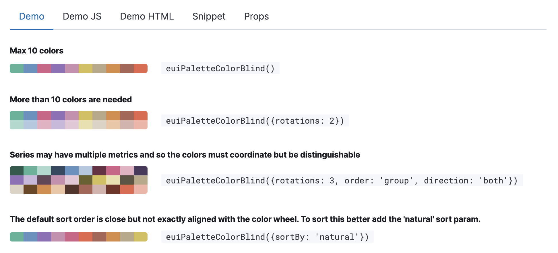 Add Color Palette Display component · Issue #3575 · elastic/eui · GitHub