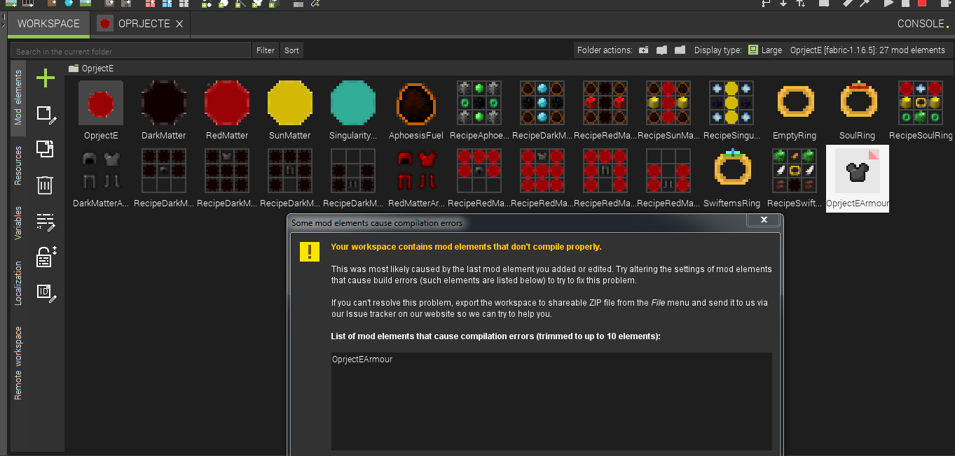 [Bug] Armor Build Error? · Issue #170 · Goldorion/Fabric-Generator-MCreator · GitHub