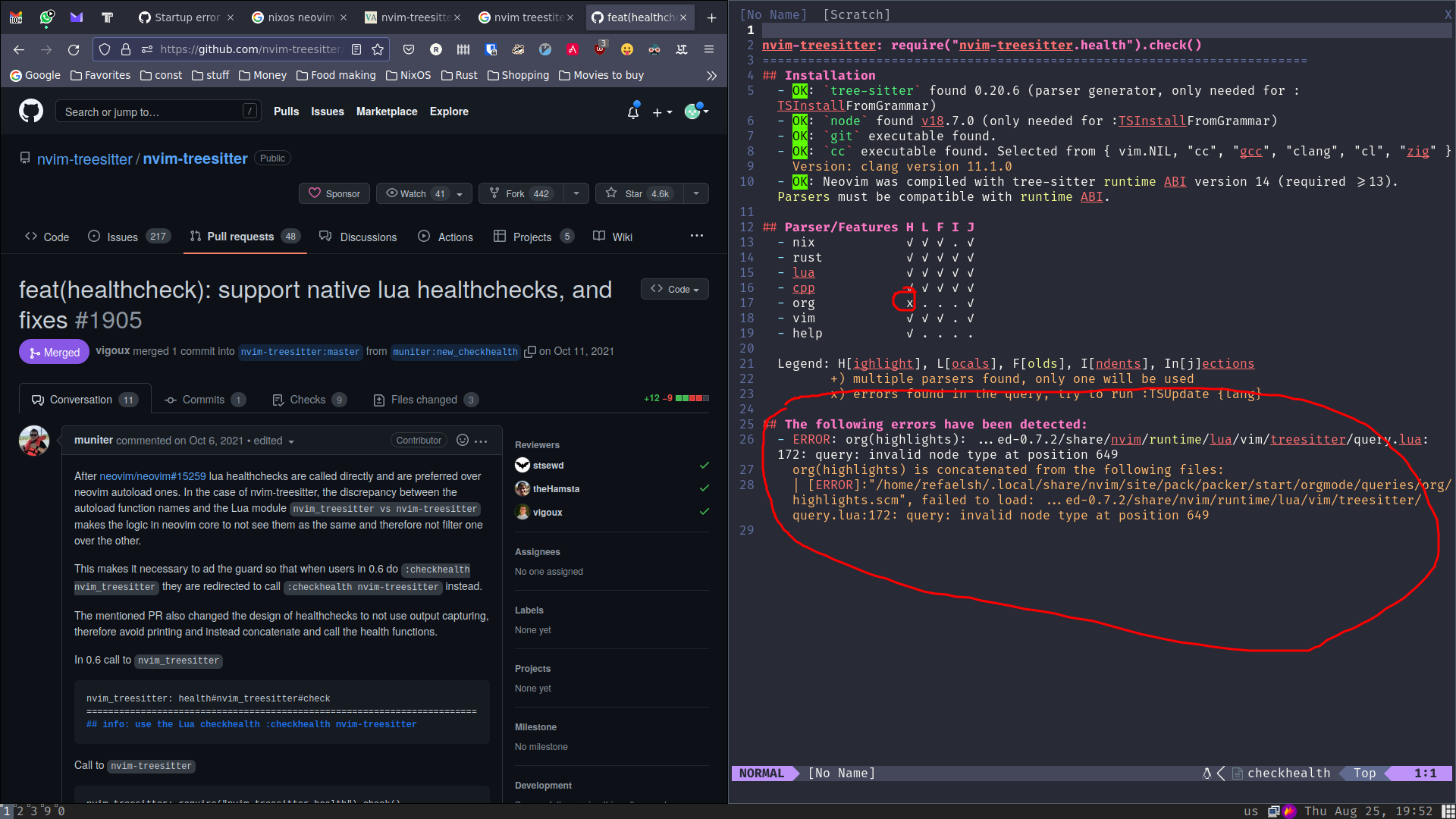 Startup Error · Issue 393 · Nvim Orgmodeorgmode · Github