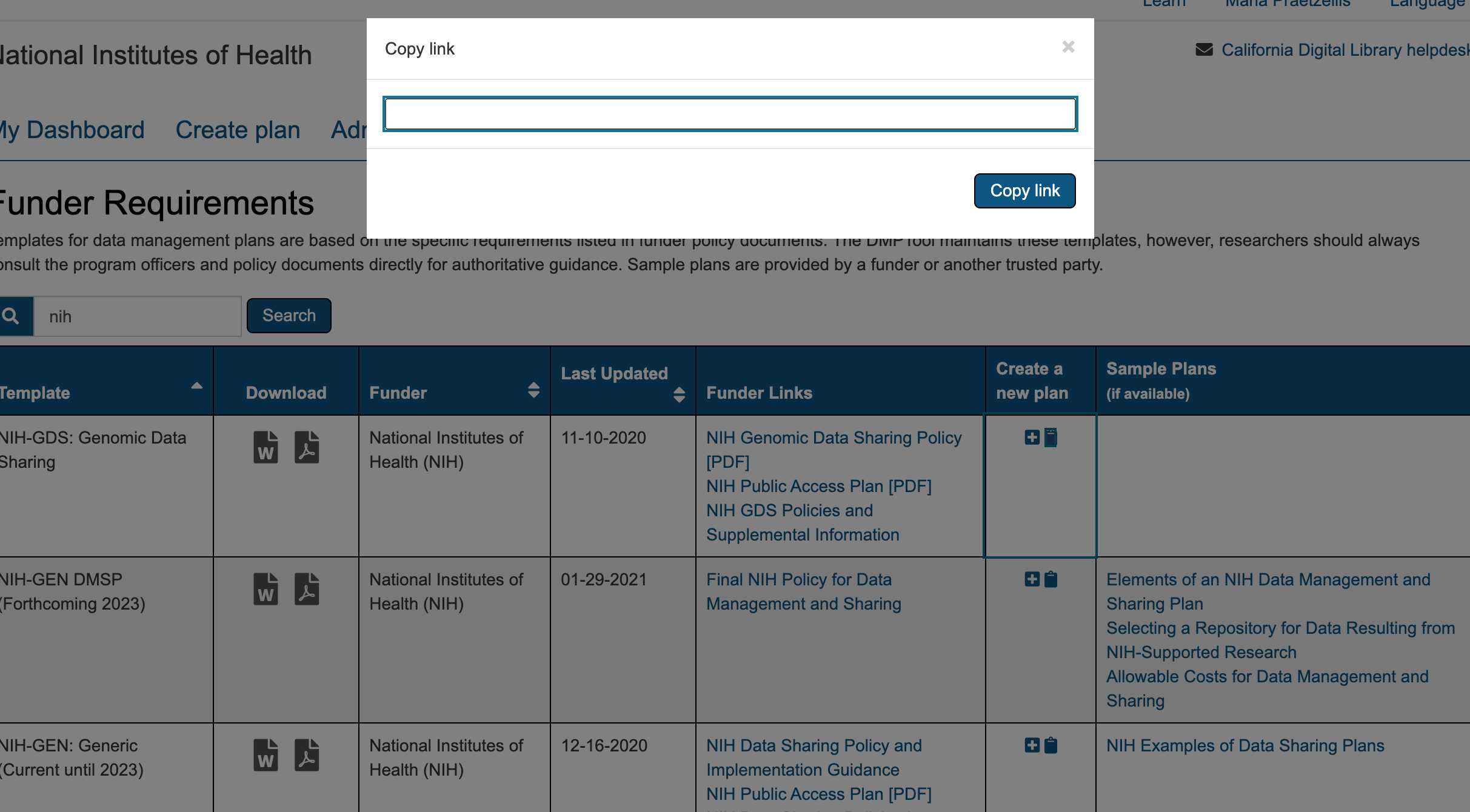 One click plan creation is not working · Issue #2800 · DMPRoadmap/roadmap · GitHub