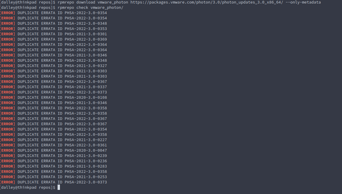 Cannot sync photon os updates repo · Issue #2426 · pulp/pulp_rpm · GitHub