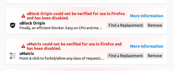 uMatrix disabled on FF because of certificate expiration? · Issue #144 · uBlockOrigin/uMatrix ...