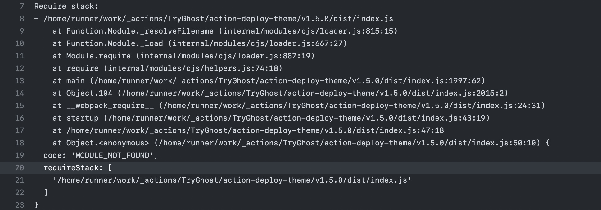 Error On Deploy With `working Directory` Parameter · Issue 71 · Tryghostaction Deploy Theme