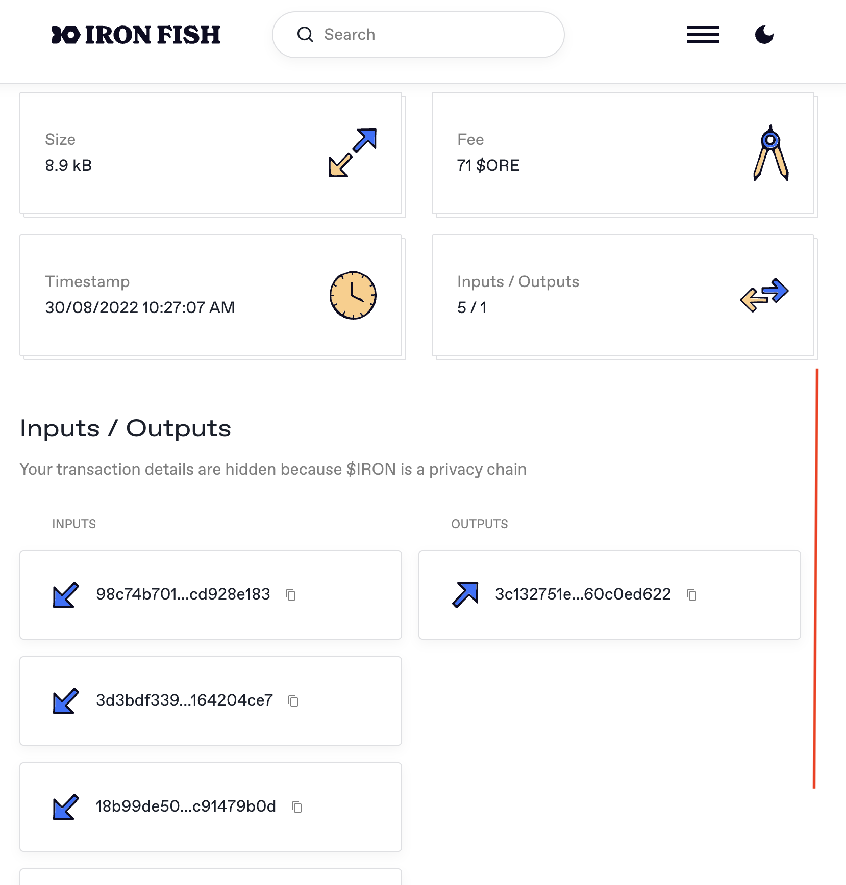 Columns misaligned · Issue #104 · iron-fish/block-explorer · GitHub