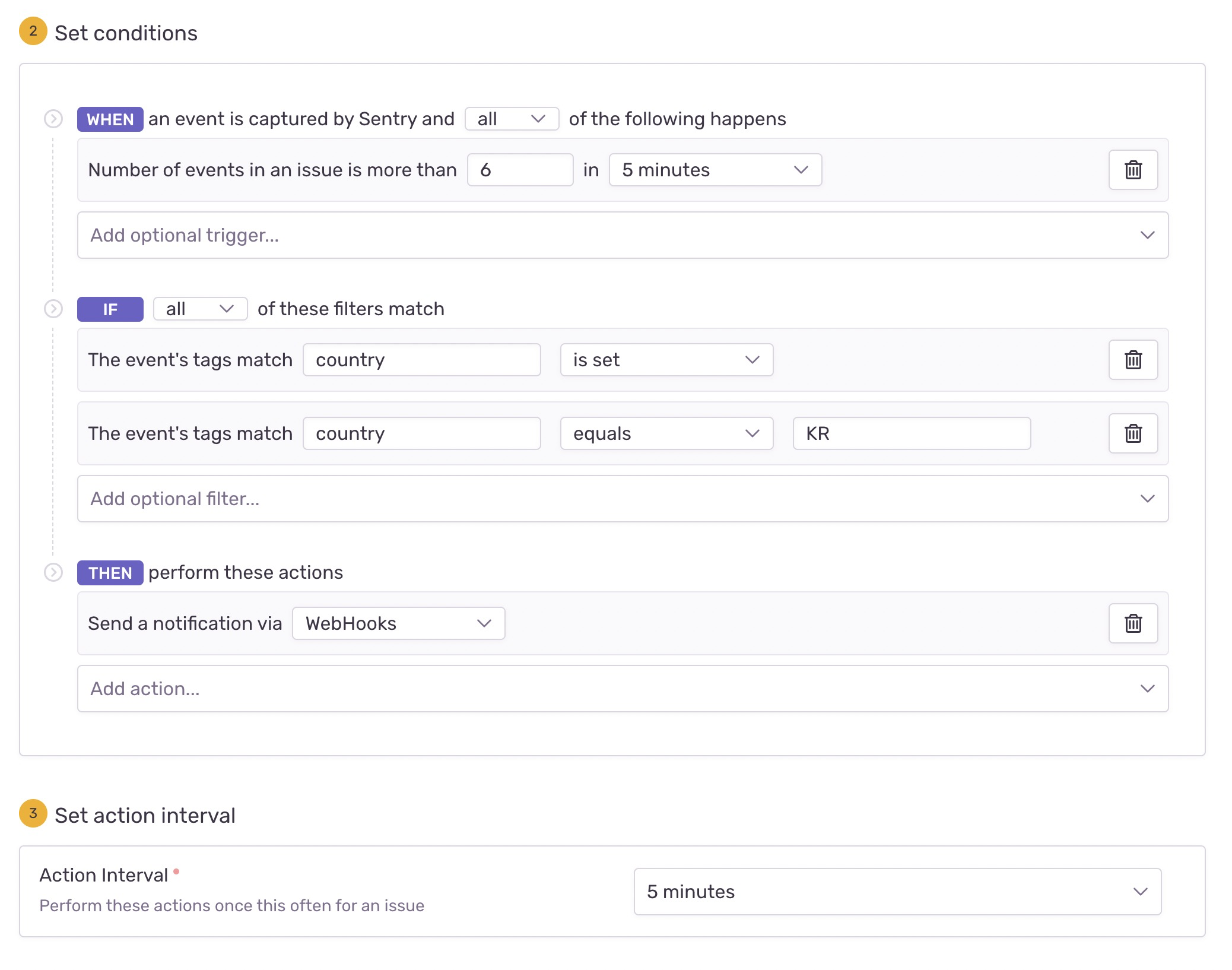 Not match condition why trigger webhook · Issue #1440 · getsentry/self-hosted · GitHub