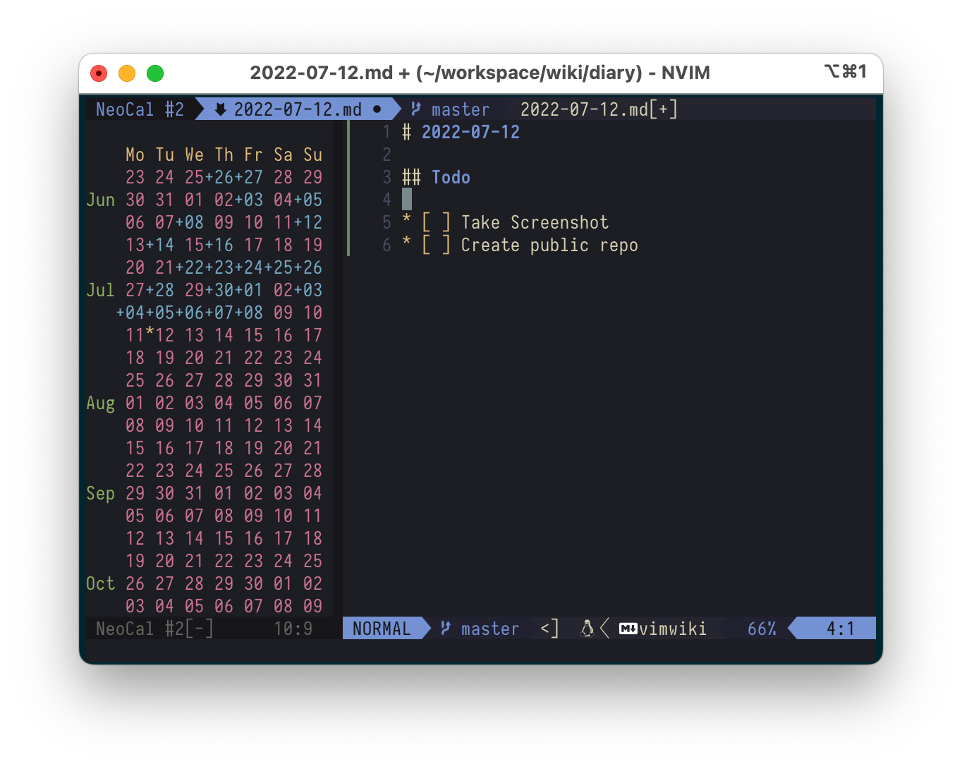 GitHub - geier/NeoCal: Incomplete and much worse re-implementation of calendar.vim
