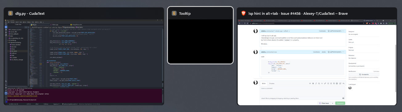 LSP function-signature tooltip in alt+tab · Issue #4456 · Alexey-T/CudaText · GitHub