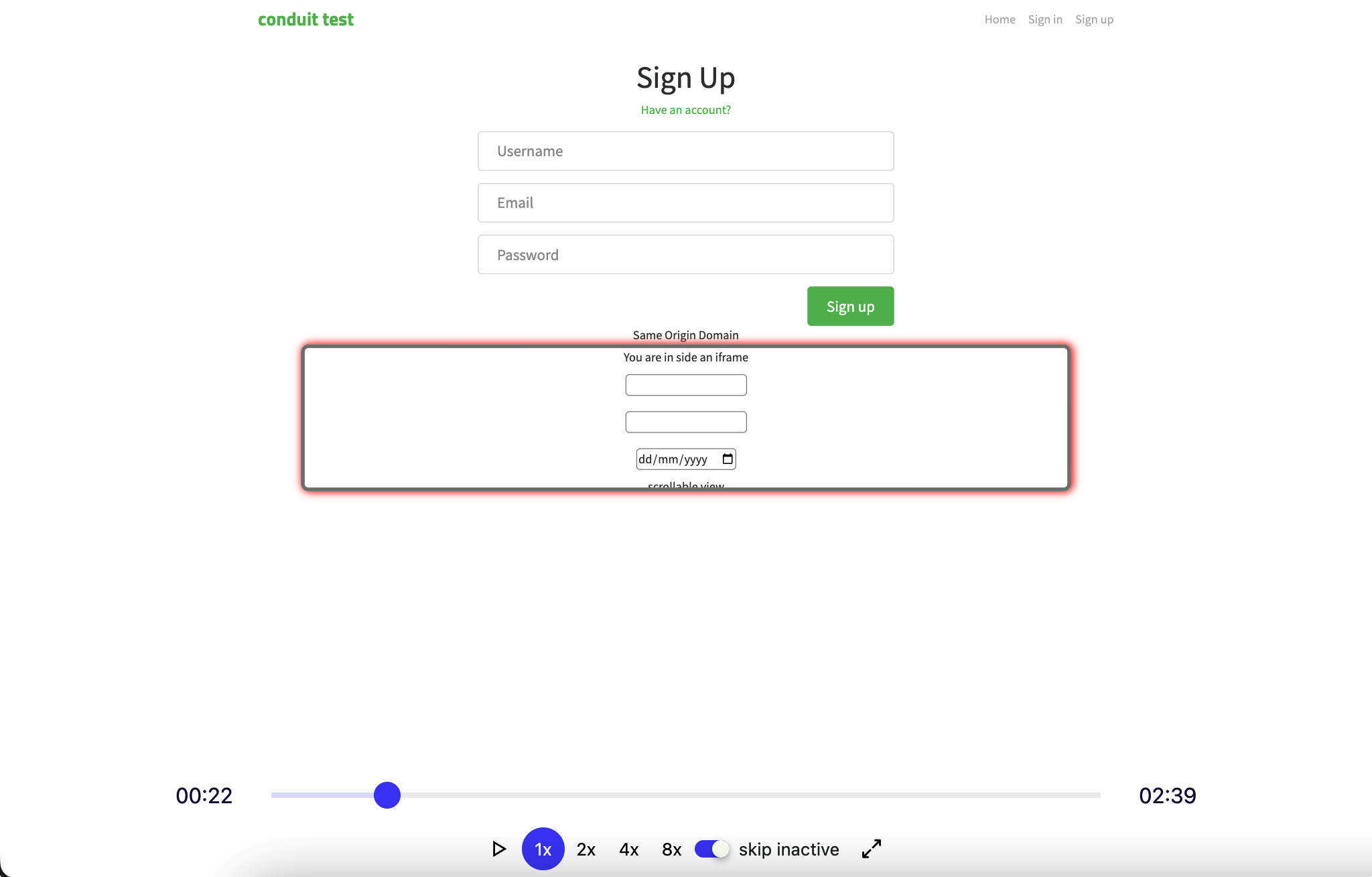 iFrame content getting zoom in while replaying. · Issue #888 · rrweb-io ...