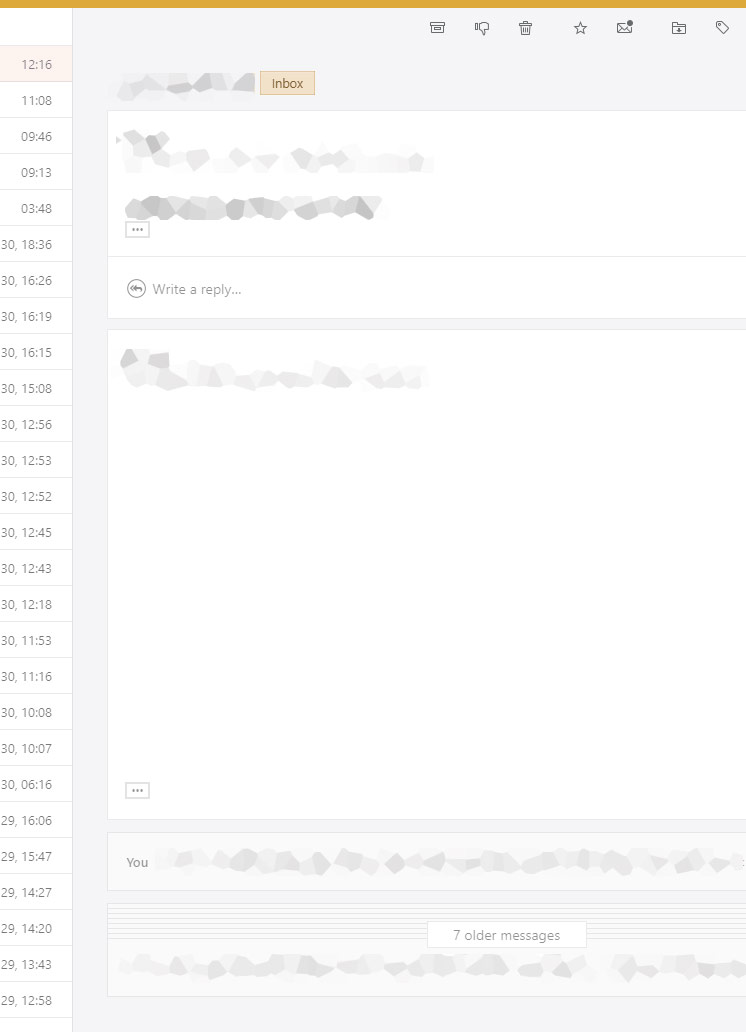 Blank area instead of message previews · Issue #1055 · Foundry376/Mailspring · GitHub