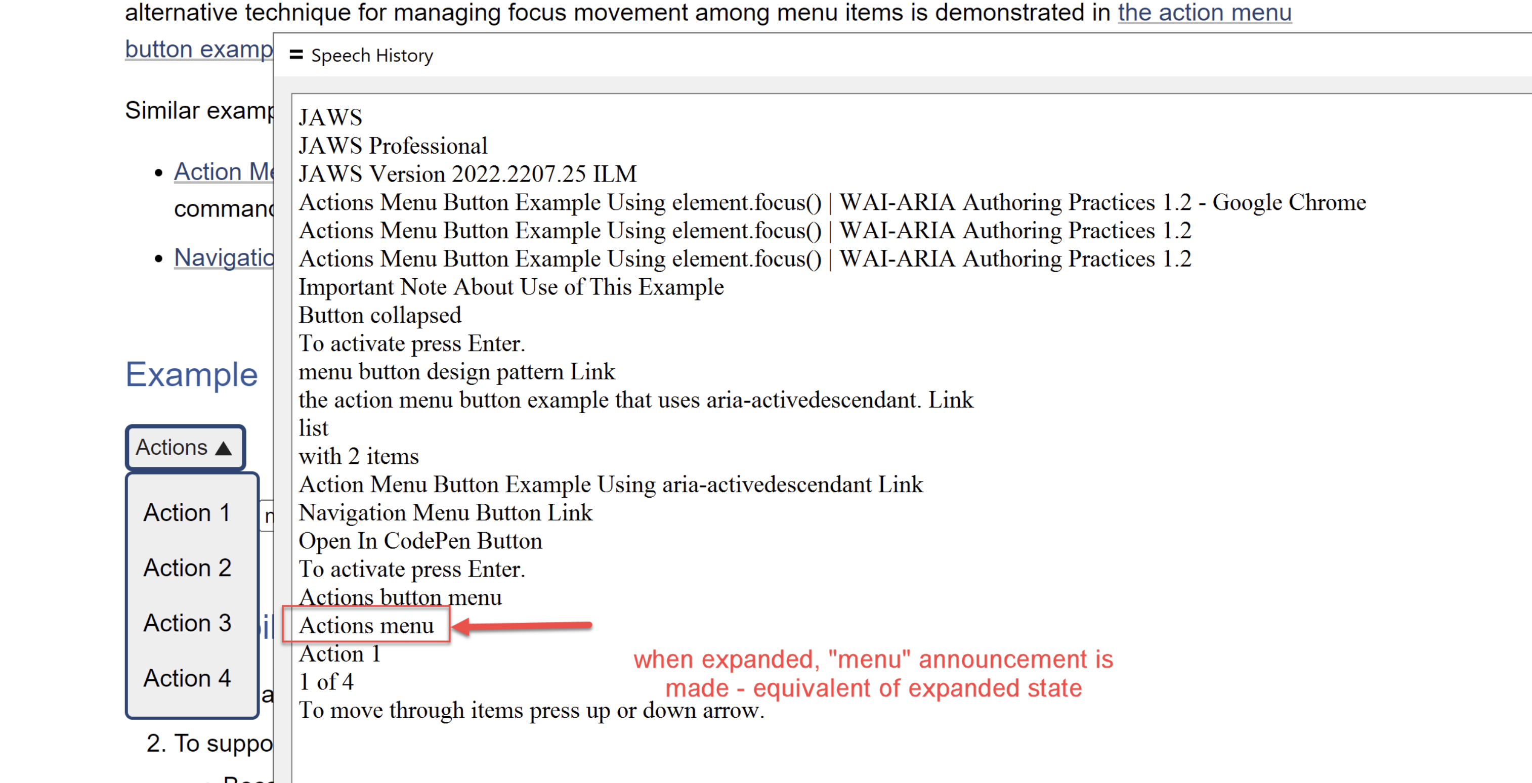 [SF][A11y][1.5.0][Toolbar]Toolbar overflow content does not have correct announcement when ...