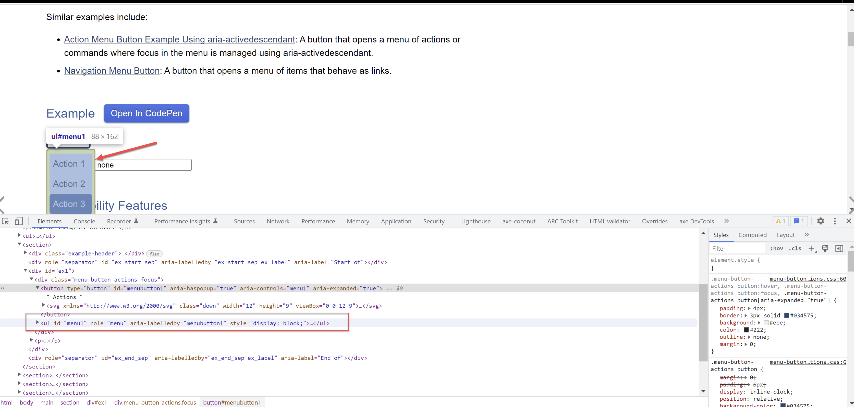 [SF][A11y][1.5.0][Toolbar]Toolbar overflow content does not have correct announcement when ...