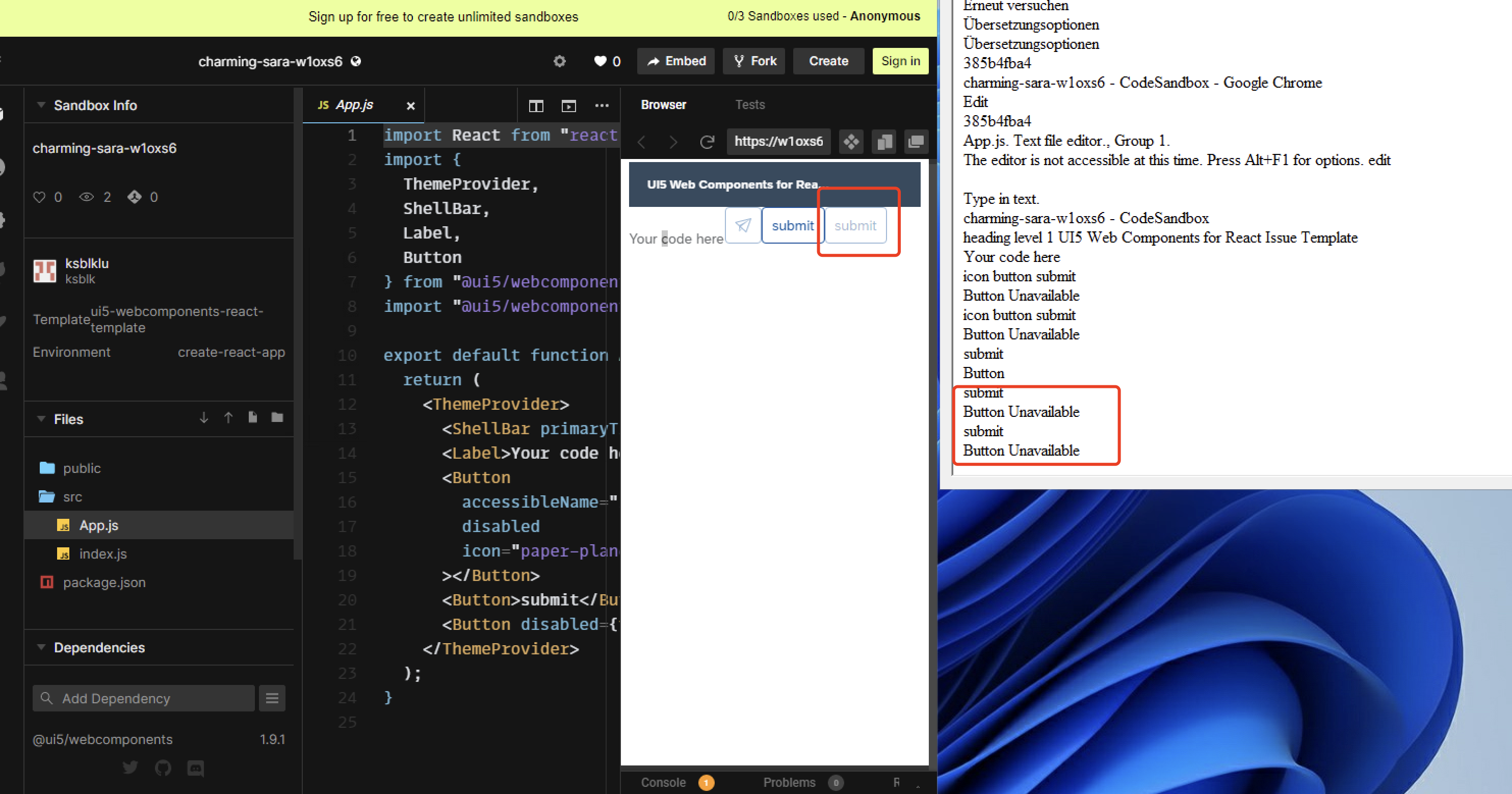 [SF][A11y][Button]Button unavailable read twice in virtual PC mode · Issue #5703 · SAP/ui5 ...