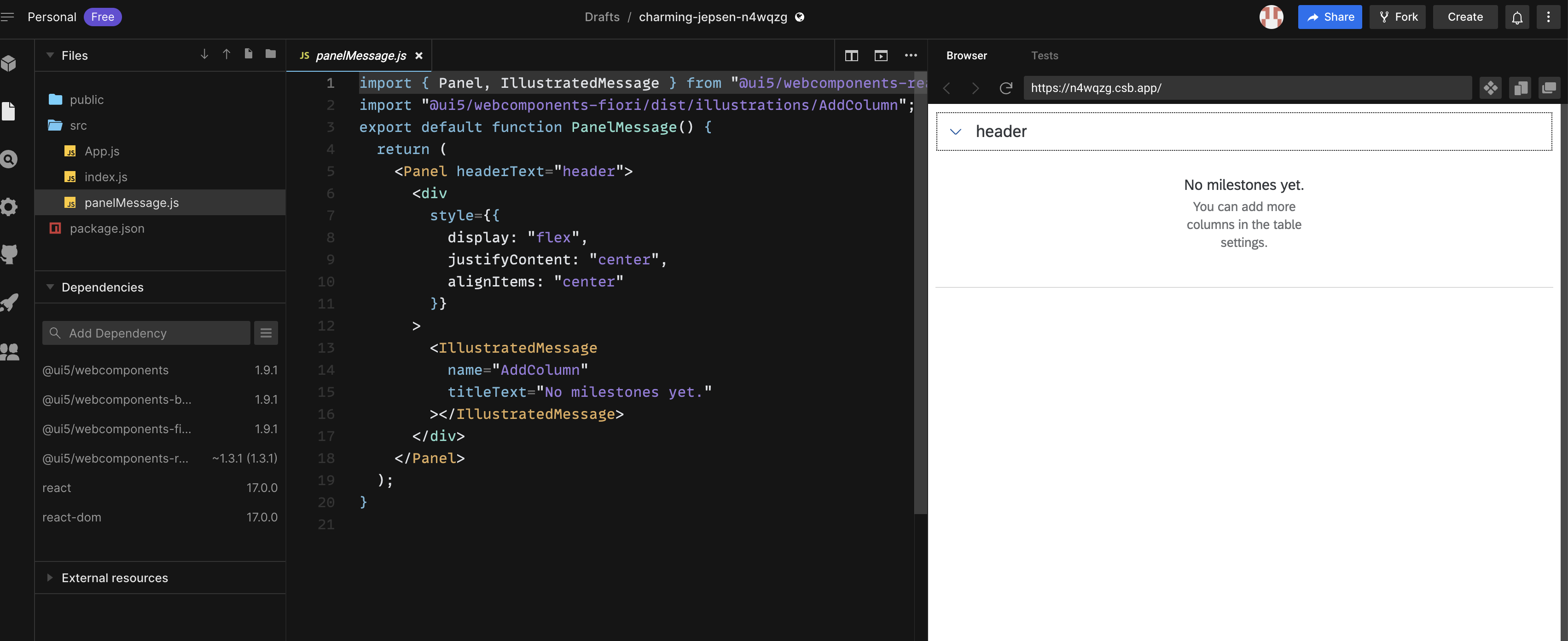 [SF_ACC][ui5-illustrated-message][1.9.1]IllustratedMessage's FioriMoment inside panel ...