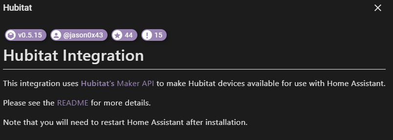 Integration not listed · Issue #64 · jason0x43/hacs-hubitat · GitHub