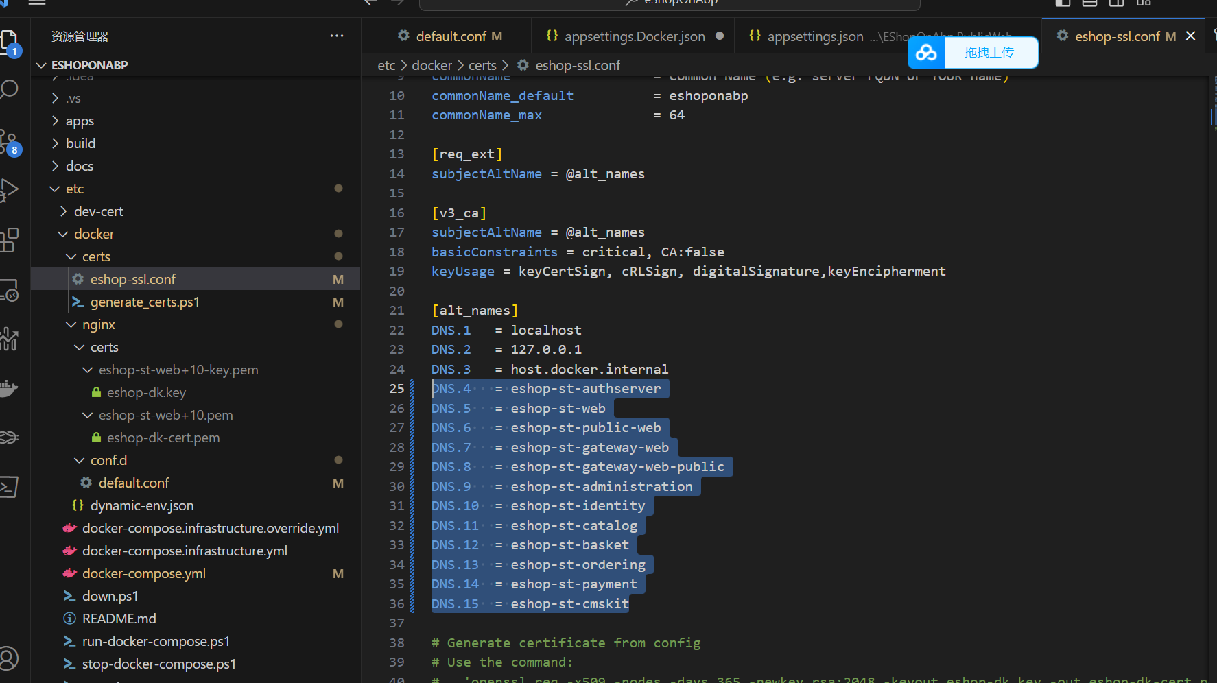 Running Docker script, program cannot open properly。help · Issue #206 · abpframework/eShopOnAbp ...