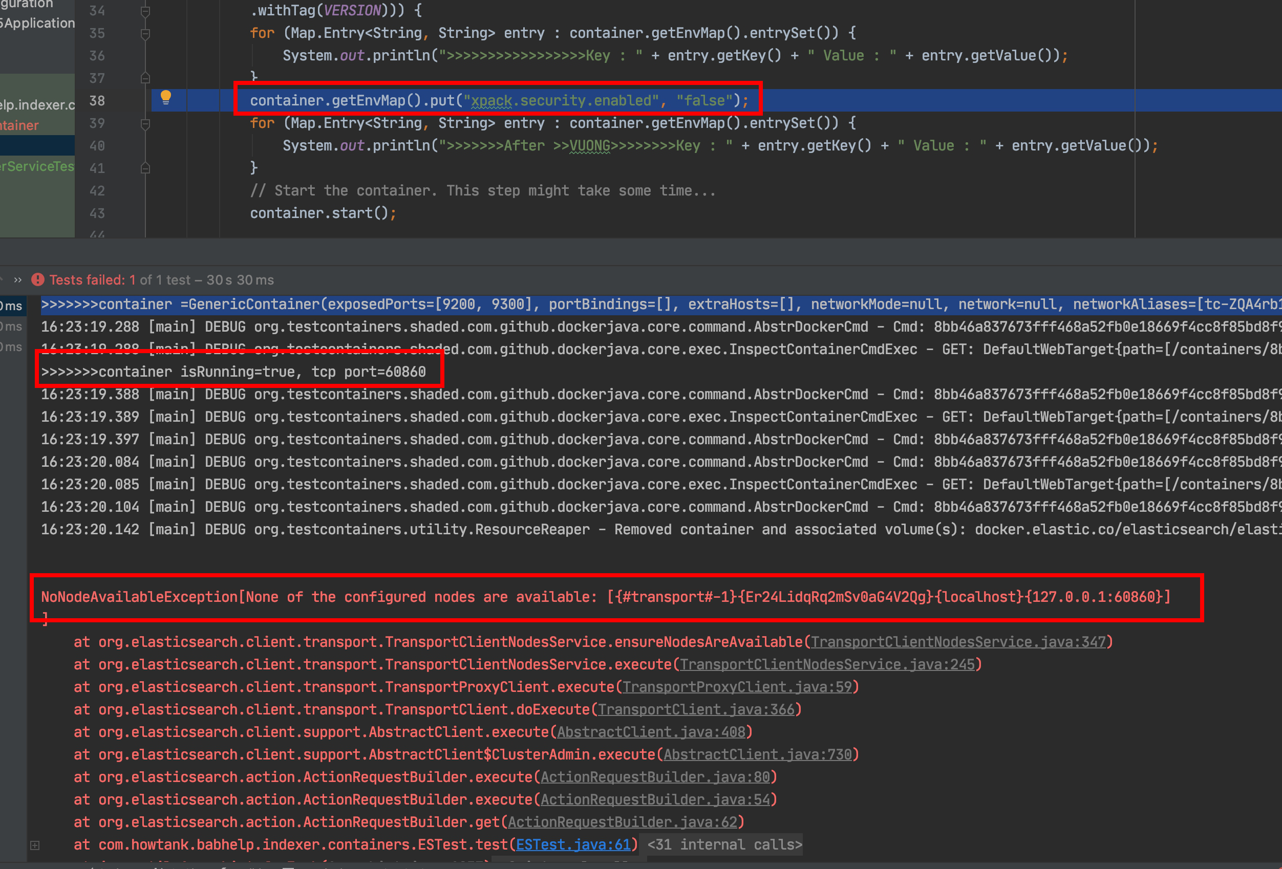 [bug] Can Not Call The Elastic Search Elasticsearch Elasticsearch 5 6 16