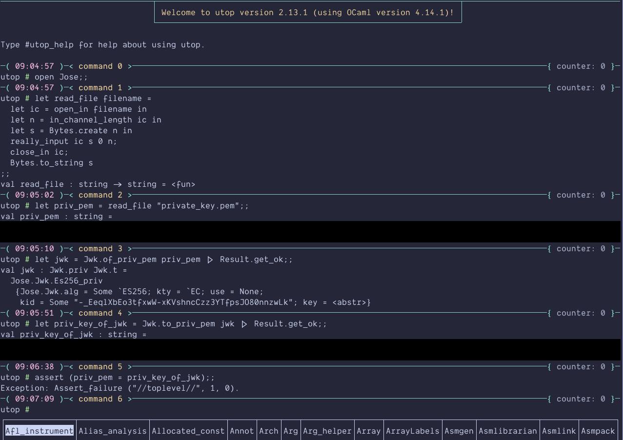 `Es256_priv` Jwk always fails `validate_signature` with `Invalid ... `Es256_priv` Jwk always fails `validate_signature` with `Invalid ...