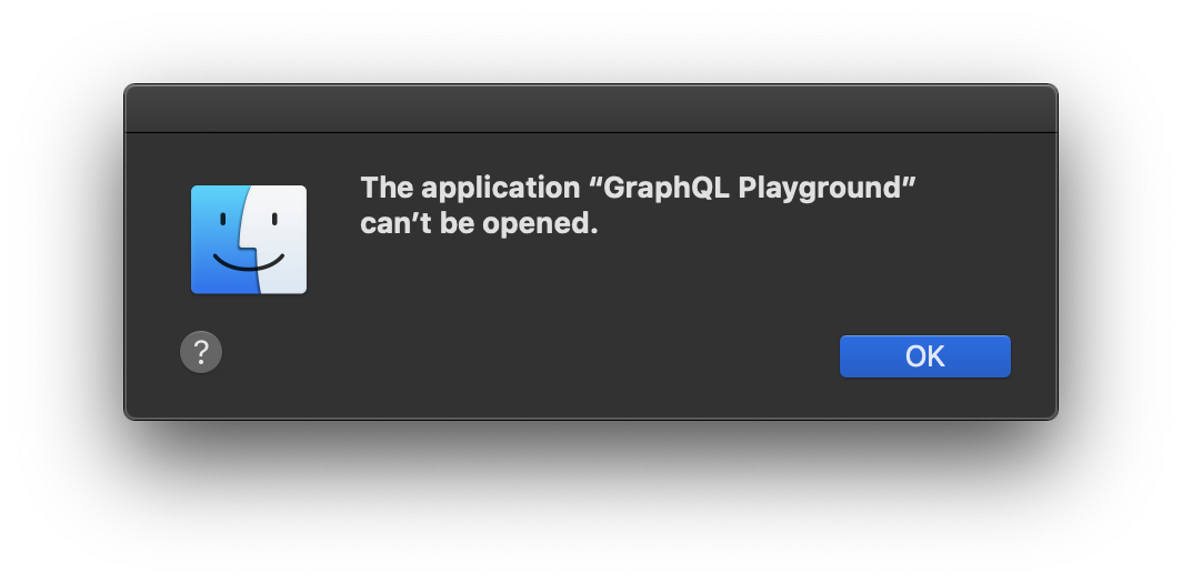 "GraphQL Playground" is damaged and can't be opened. · Issue #923 · graphql/graphql-playground ...