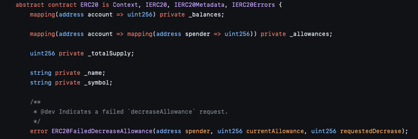 Remove deprecated `ERC20FailedDecreaseAllowance` error · Issue #4598 · OpenZeppelin/openzeppelin ...