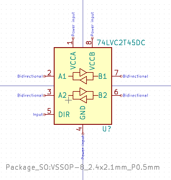 Added 74LVC2T45 2-bit level-shifter (!784) · Merge requests · KiCad ...