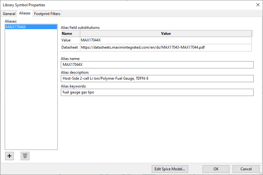 Added Maxim MAX1704x fuel gauge chip (!2549) · Merge requests · KiCad / KiCad Libraries / KiCad ...