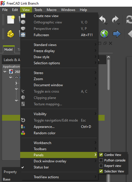 Missing panels within Windows version ? · Issue #488 · realthunder/FreeCAD_assembly3 · GitHub