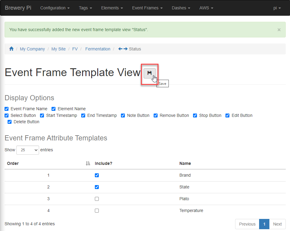 Creating and Using Event Frame Template Views · brewerypi brewerypi · Discussion #283 · GitHub