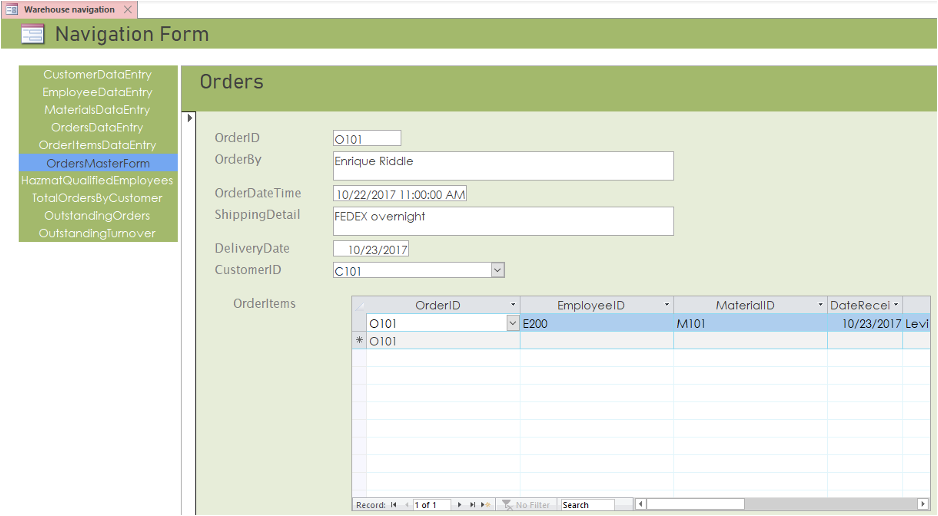 GitHub - wt051453/MS-Access-Warehouse-database-development: Academic ...