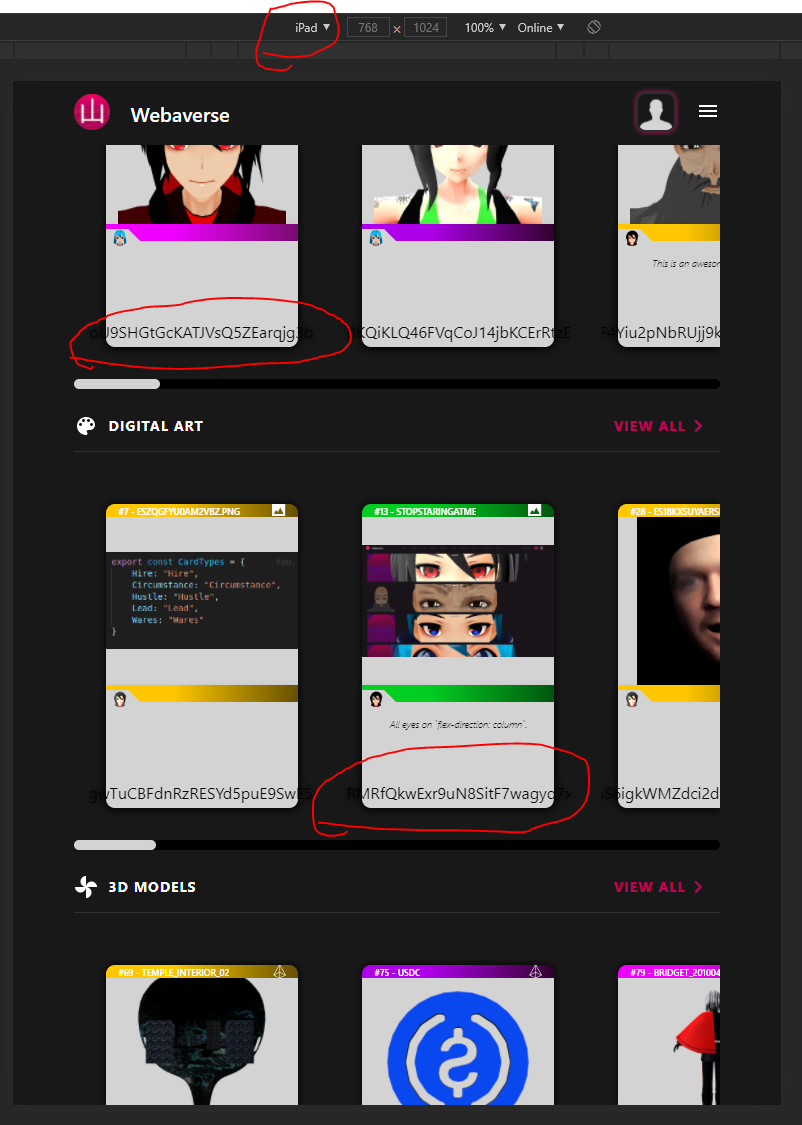 Fe: design bugs on iPad · Issue #796 · webaverse/app · GitHub